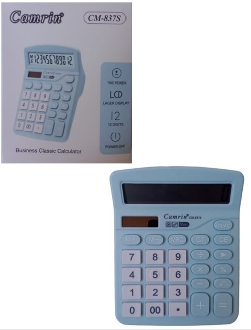 CALCULADORA 12 DIGITOS SOLAR CM-837S