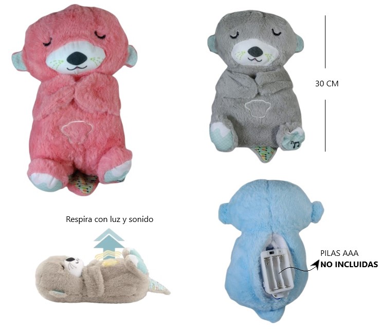 PELUCHE DE APEGO RESPIRA C/LUZ Y SONIDO TP9996